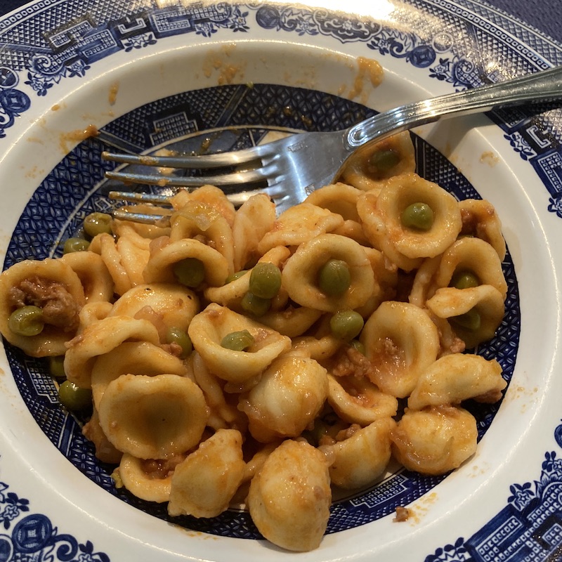 You Gotta Have Peas–the ragu requires them – Rick Bailey